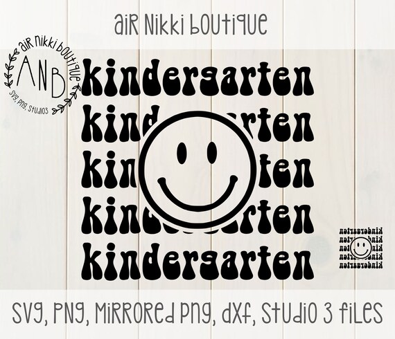 Kindergarten Smiley Face SVG PNG DXF Studio 3 Files - Etsy Australia