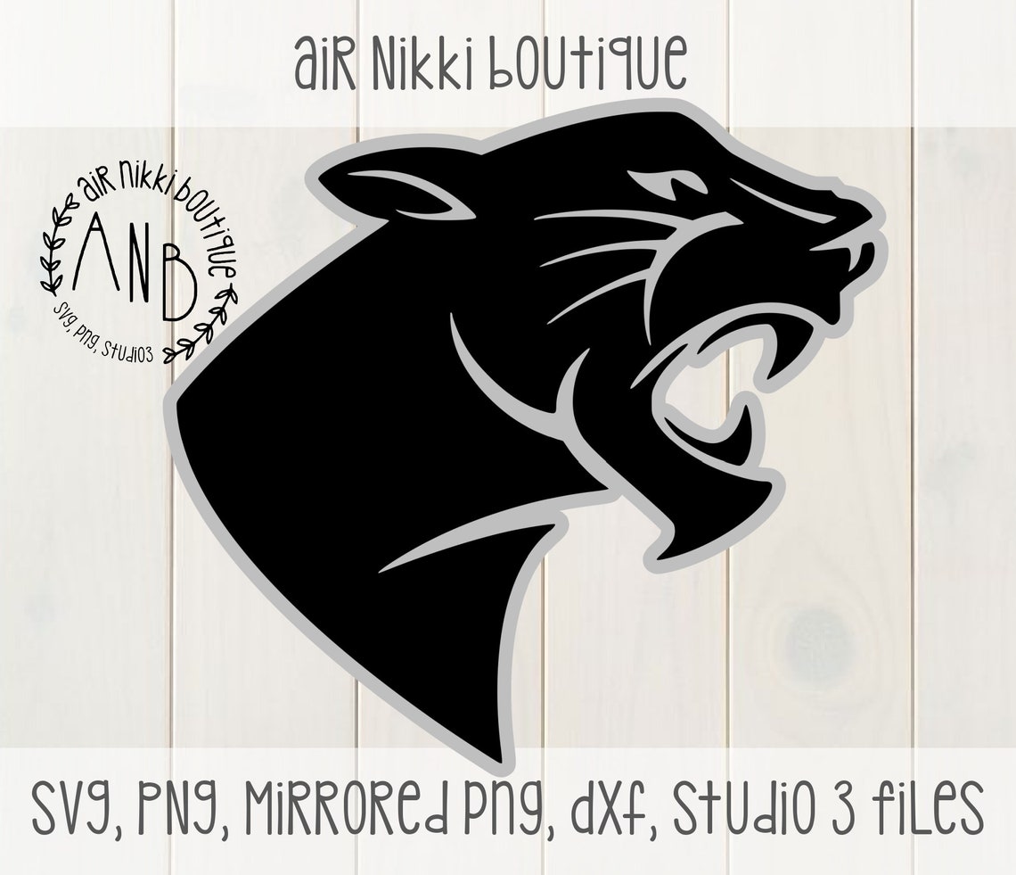Black Panther Layered Cat SVG PNG DXF Mirrored Png Studio - Etsy