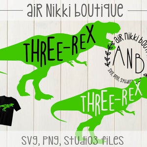 Three-rex, Third Birthday, Three, Dinosaur, T-rex, Tyrannosaurus Rex ...