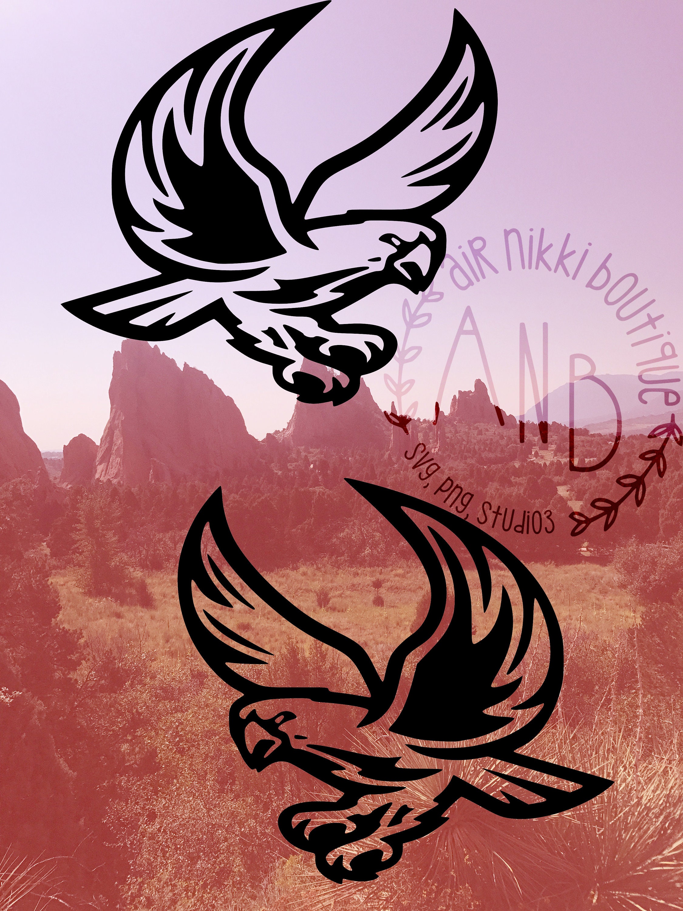 Falcon SVG PNG DXF Studio3 Files Instant Download Bird - Etsy Canada