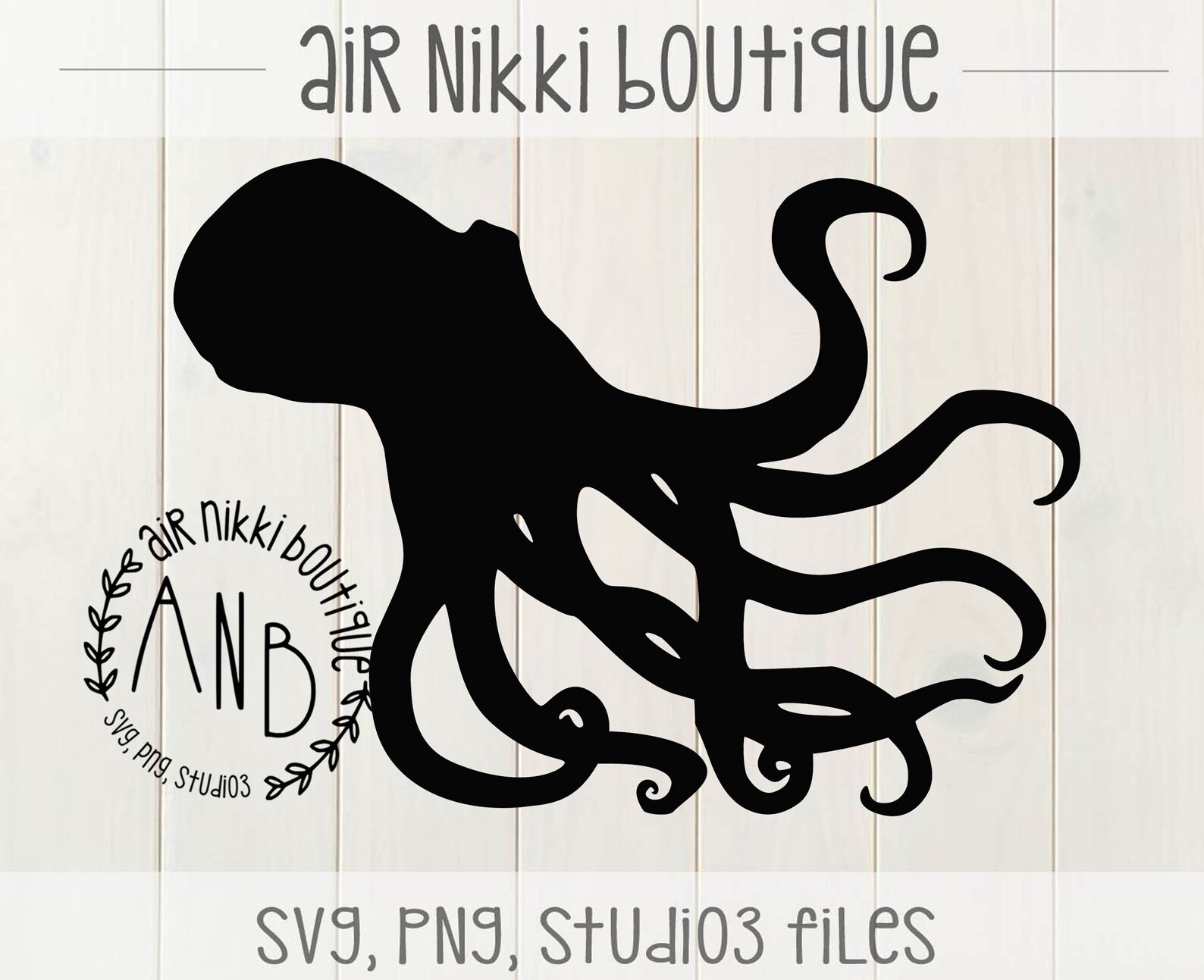 Octopus SVG PNG DXF Studio 3 Files Instant Download - Etsy