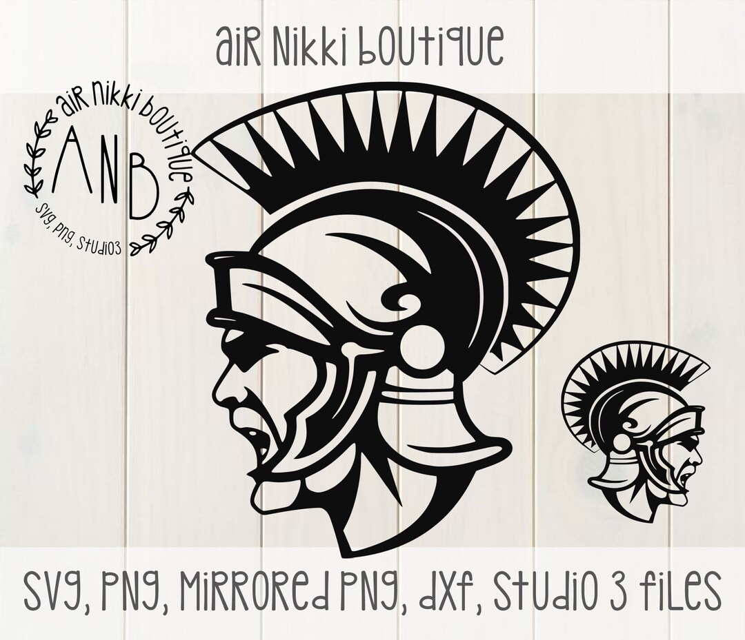 Warrior, Trojan, Greek, Roman SVG, PNG, DXF, Mirrored Png, Studio 3 ...
