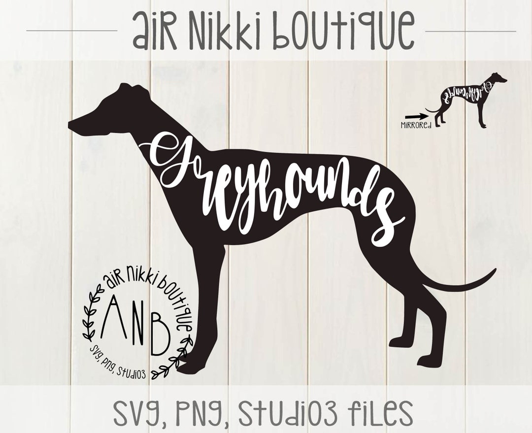 Greyhounds, Greyhound Outline, SVG, PNG, DXF, Mirrored Png, Studio 3 Files, Instant Download ...