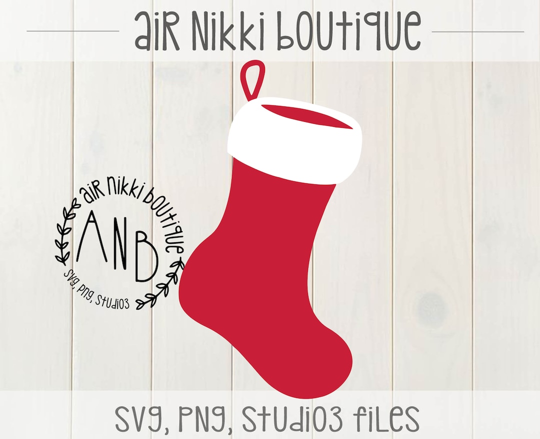 Stocking SVG, PNG, Studio 3 Files, Instant Download - Etsy