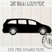 Mini Van Silhouette SVG, PNG, DXF Files, Instant Download - Etsy