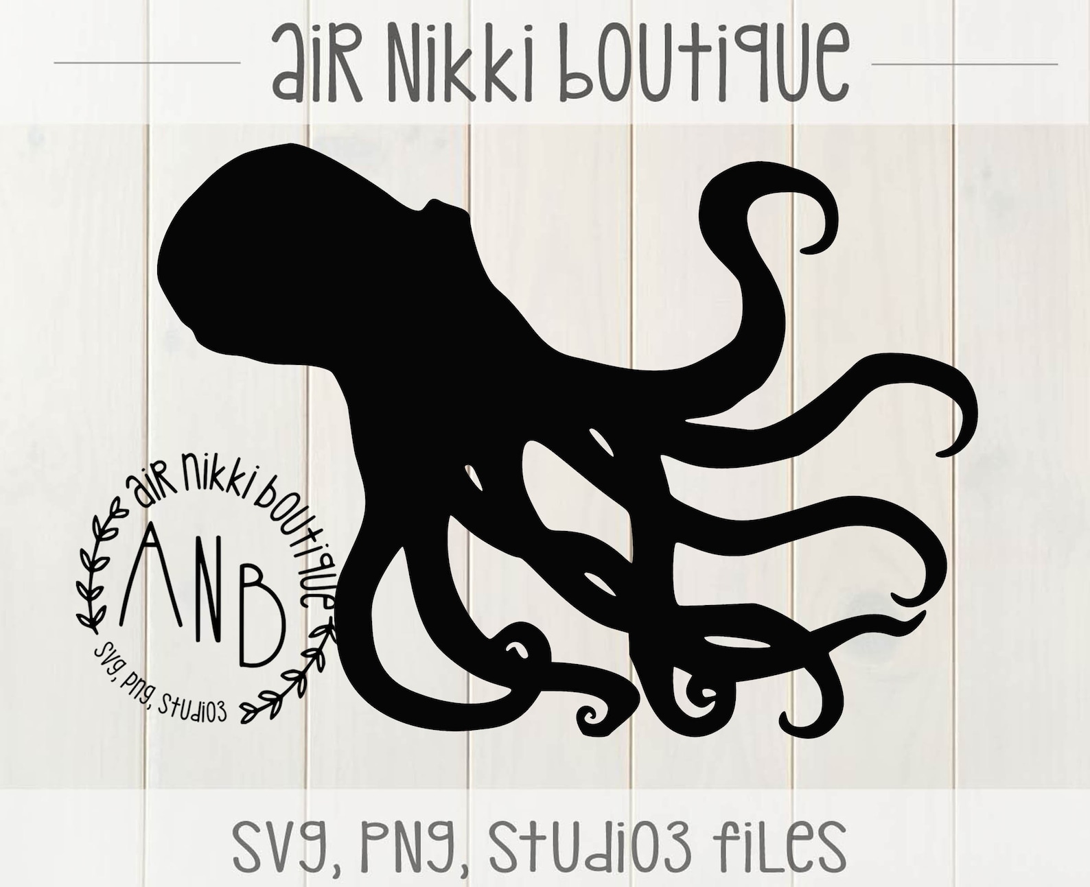 Octopus SVG PNG DXF Studio 3 Files Instant Download | Etsy