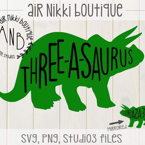 Dinosaur 3 SVG DXF Cutting File - Etsy