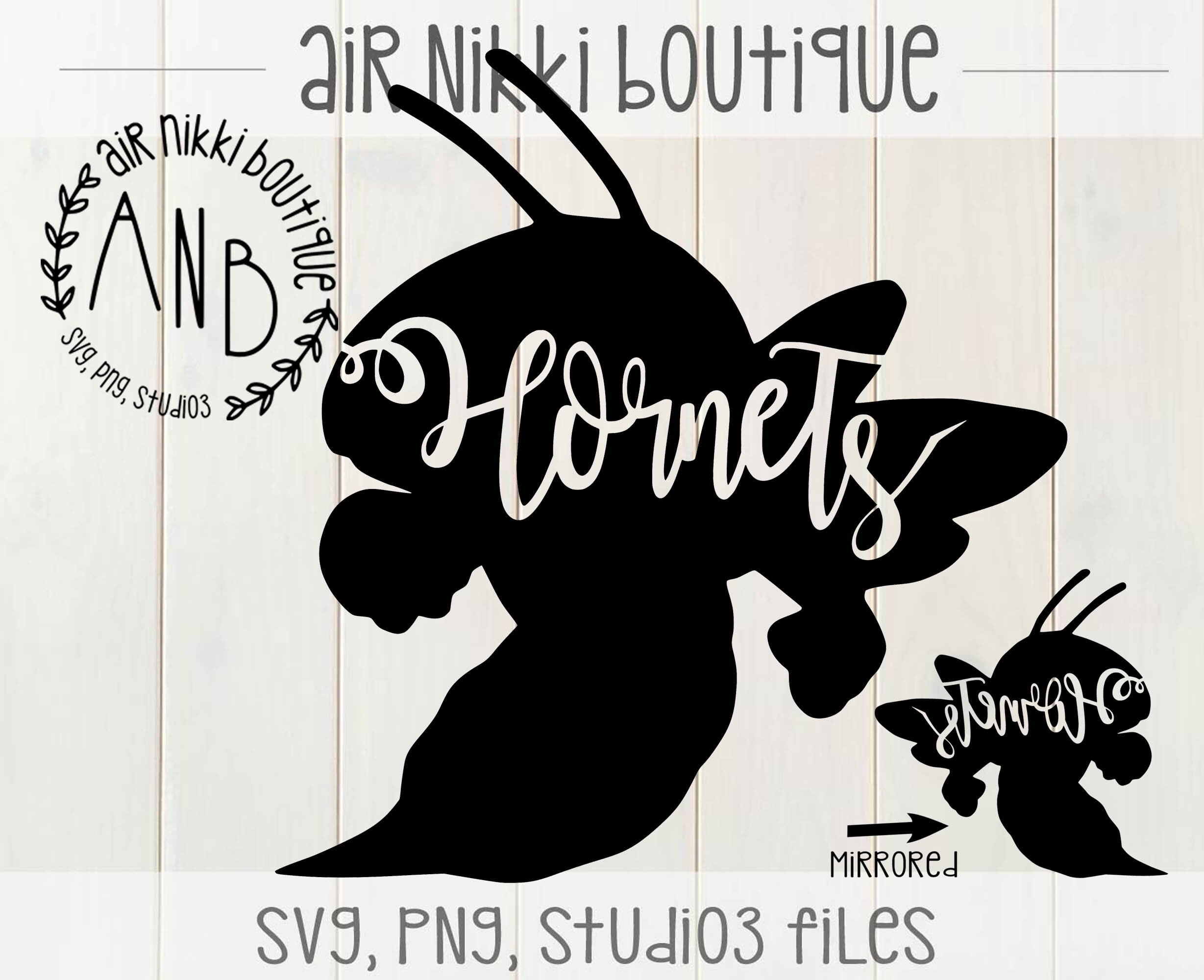 Hornets in Silhouette Hornet Outline SVG PNG DXF Mirrored - Etsy New ...