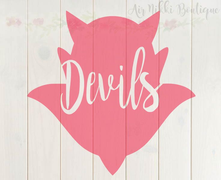 Devils in silhouette Devil outline SVG PNG DXF files | Etsy