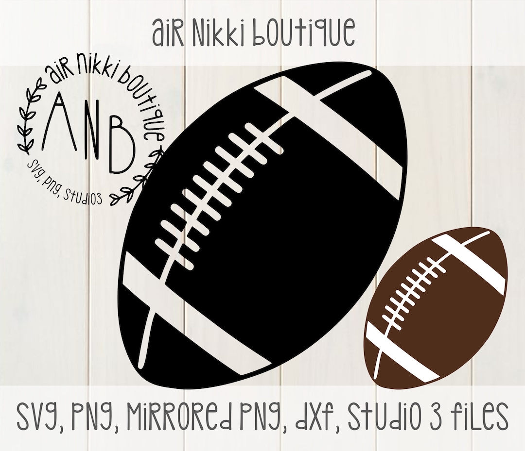 Football SVG, PNG, Studio 3, DXF, Mirrored Png Files, Layered, Outline ...