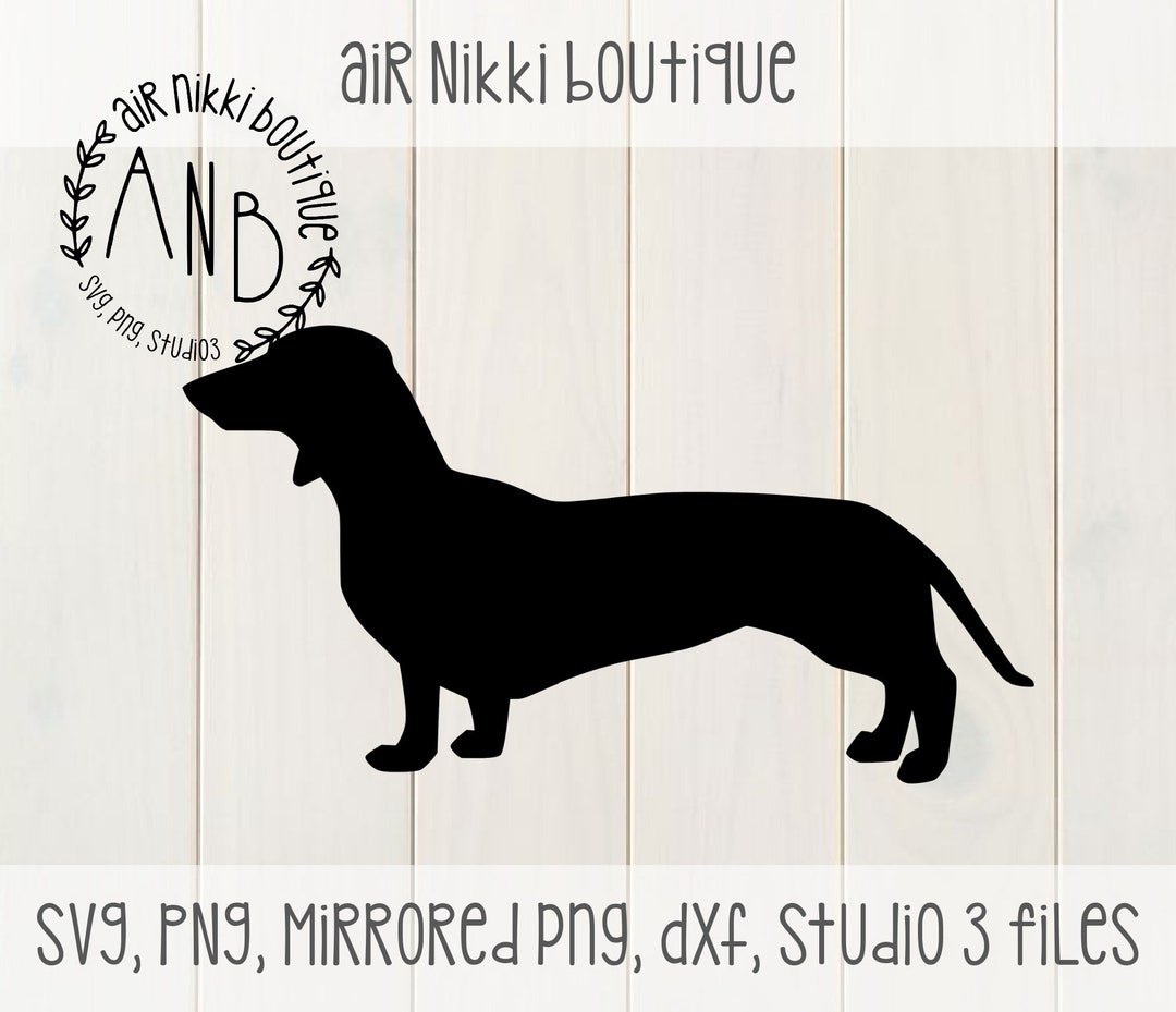Dachshund, Winnie Dog Svg, Png, Mirrored Png, Studio 3 and Dxf Files ...