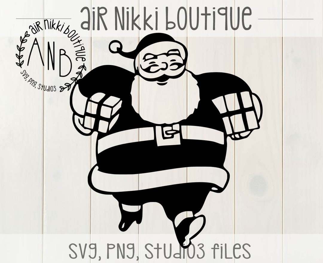 Waving Santa SVG, PNG, Studio 3 Files, Instant Download - Etsy