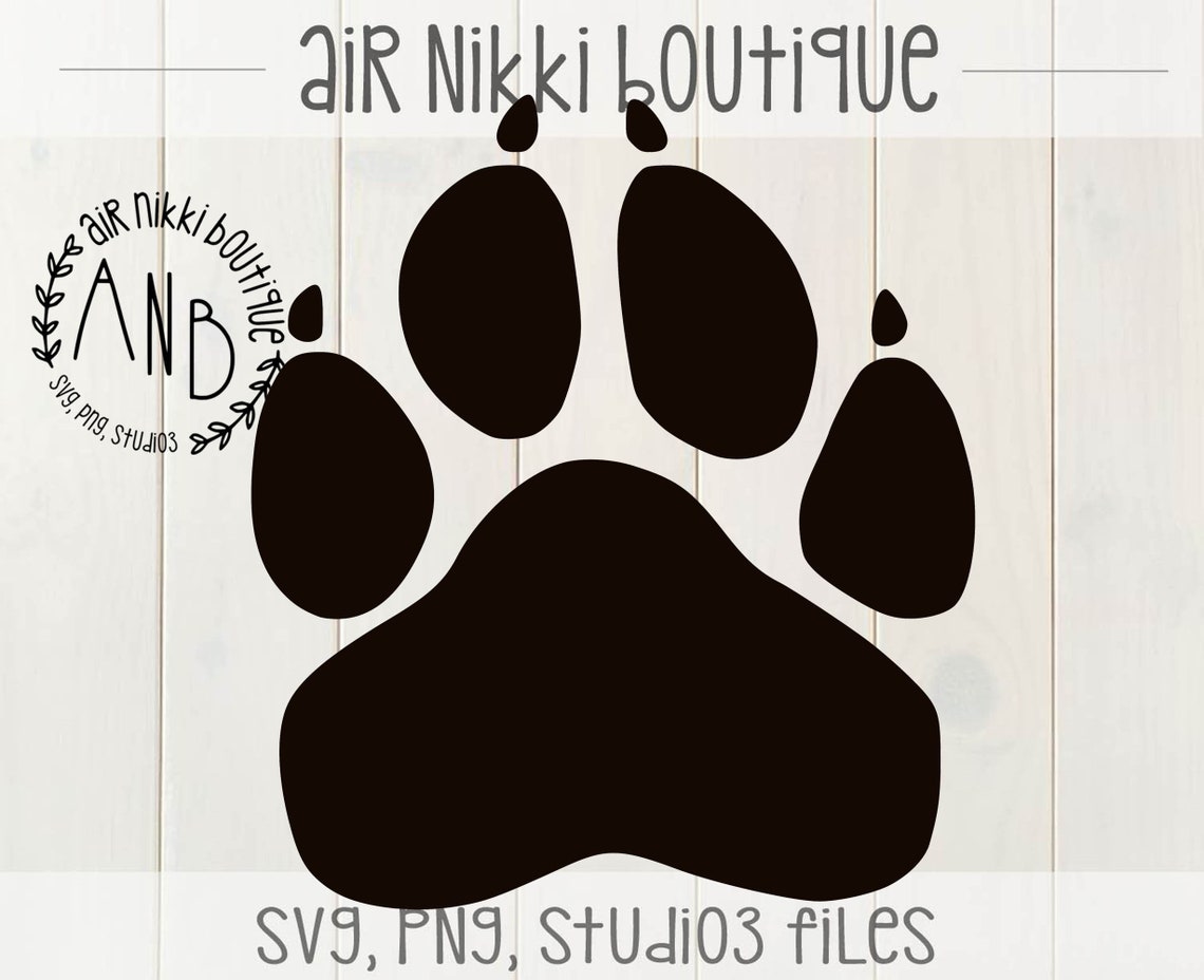 Paw Print With Nails SVG, PNG, DXF, Studio 3 Files, Instant Download - Etsy