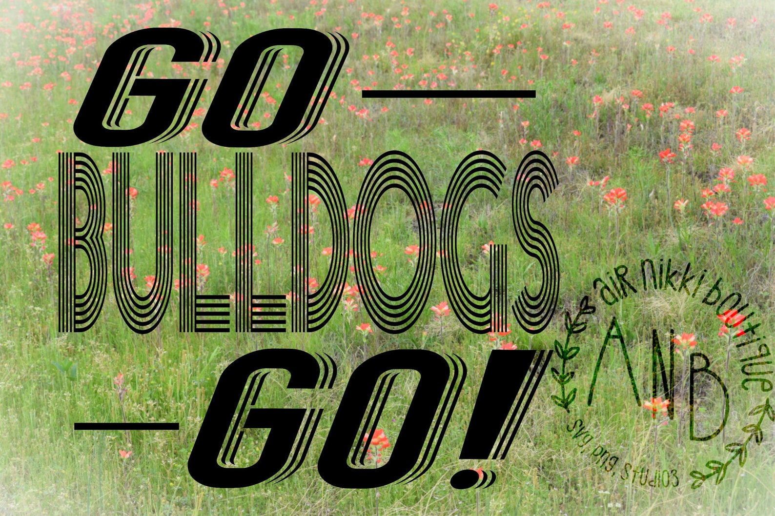 Go Bulldogs Go! SVG, PNG, Studio3 Files, Instant Download, Mirrored Png ...