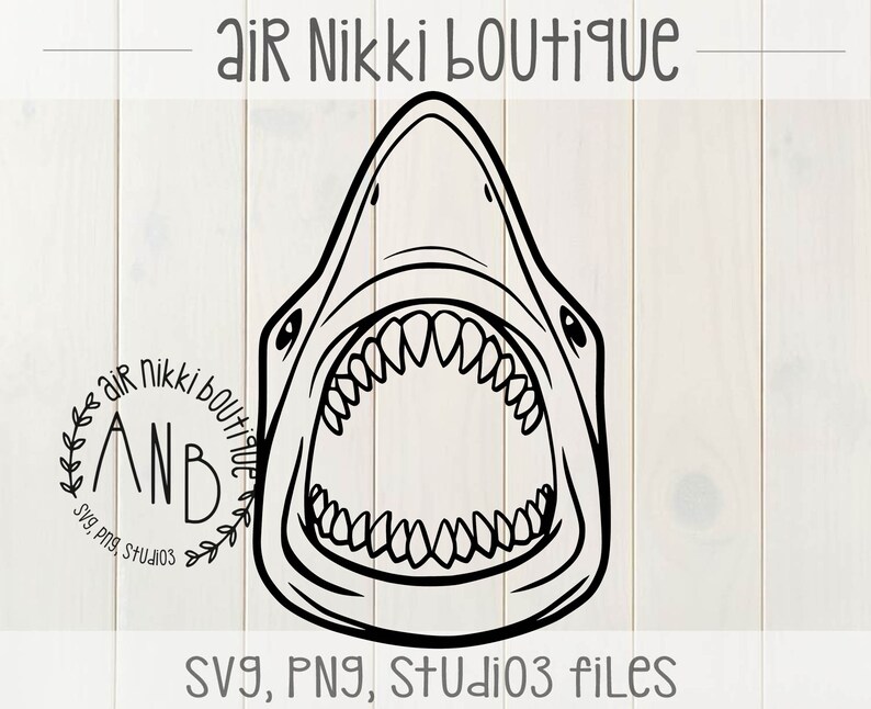 Shark Head SVG, PNG, Studio3 Files, Instant Download - Etsy