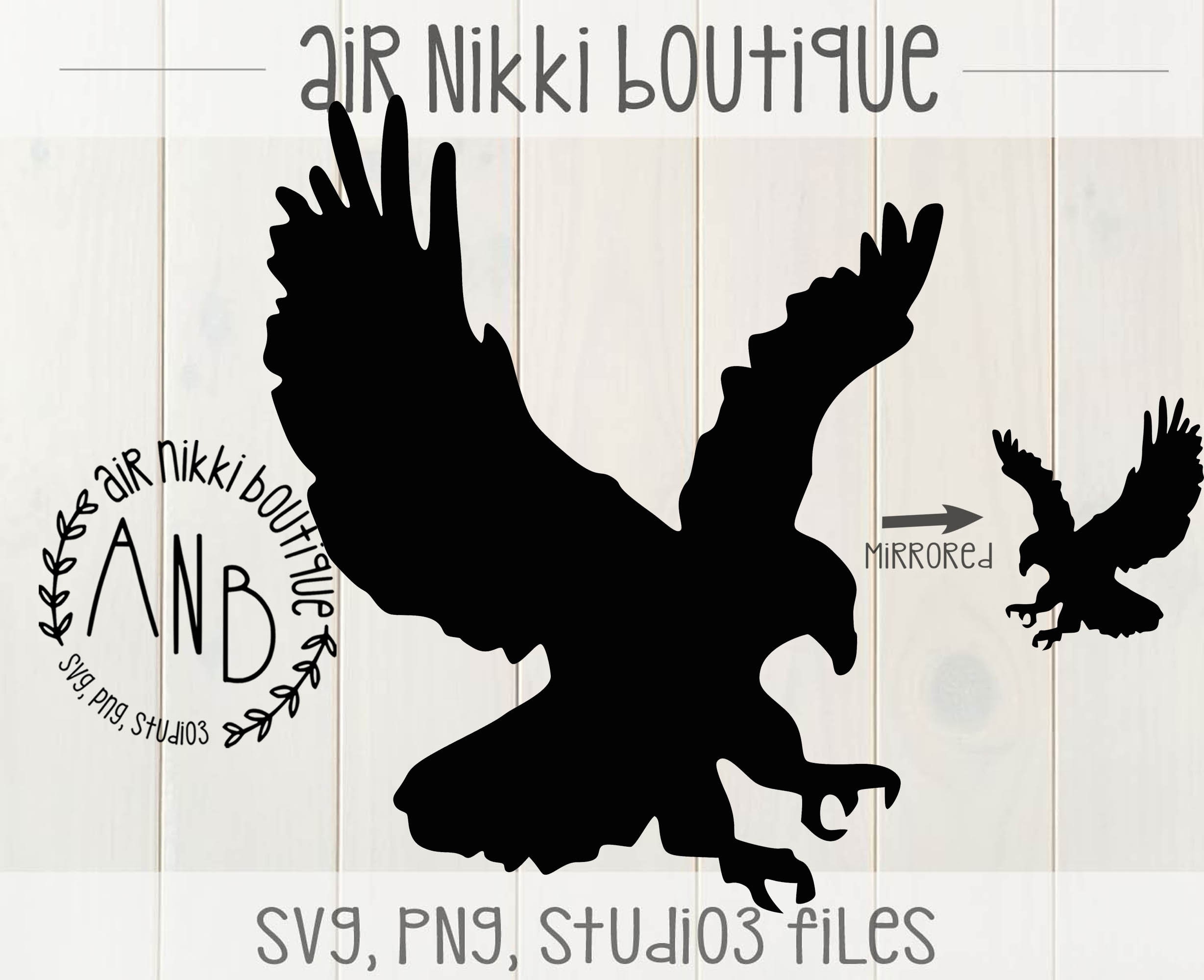 Adler Umriss, SVG, PNG, DXF, gespiegelte png, Studio 3 Dateien ...