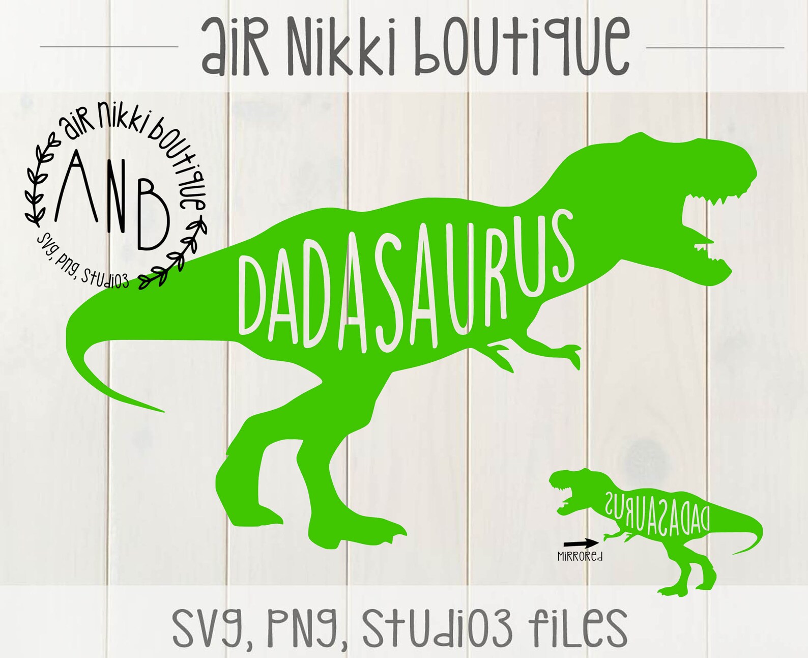 Dadasaurus Rex SVG PNG Studio3 Mirrored Png Files Instant - Etsy