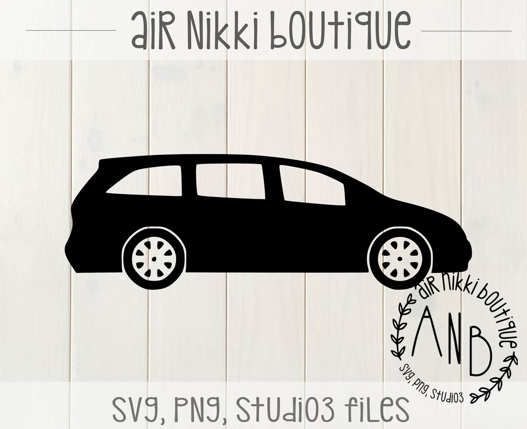 Mini Van Silhouette SVG, PNG, DXF Files, Instant Download - Etsy