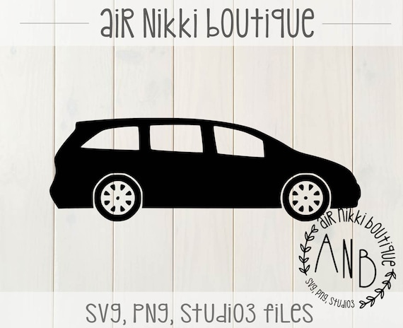 Mini Van Silhouette SVG PNG DXF files instant download | Etsy