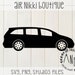 Mini Van Silhouette SVG, PNG, DXF Files, Instant Download - Etsy