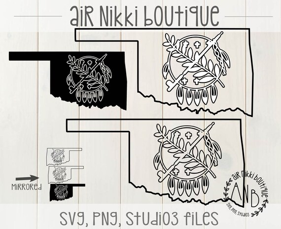 Osage Shield Oklahoma SVG PNG studio 3 mirrored png | Etsy
