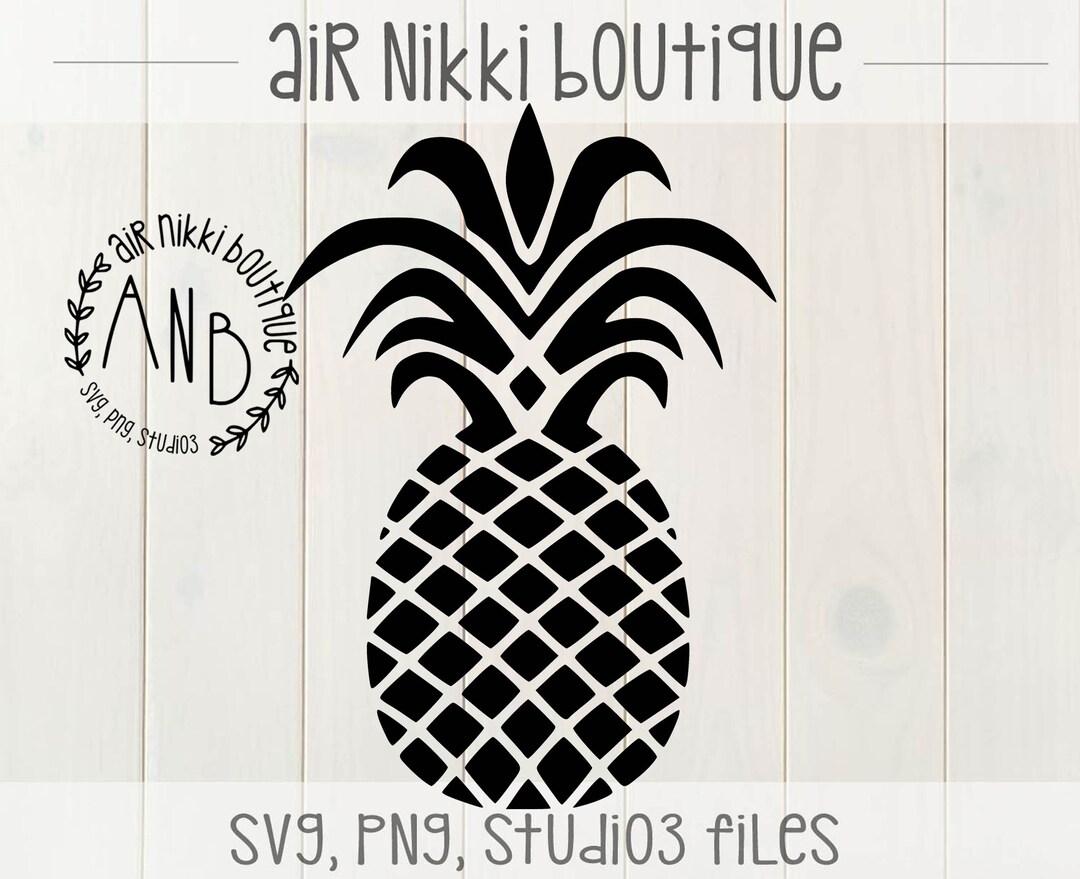 Pineapple SVG, PNG, DXF, Studio 3 Files, Instant Download - Etsy