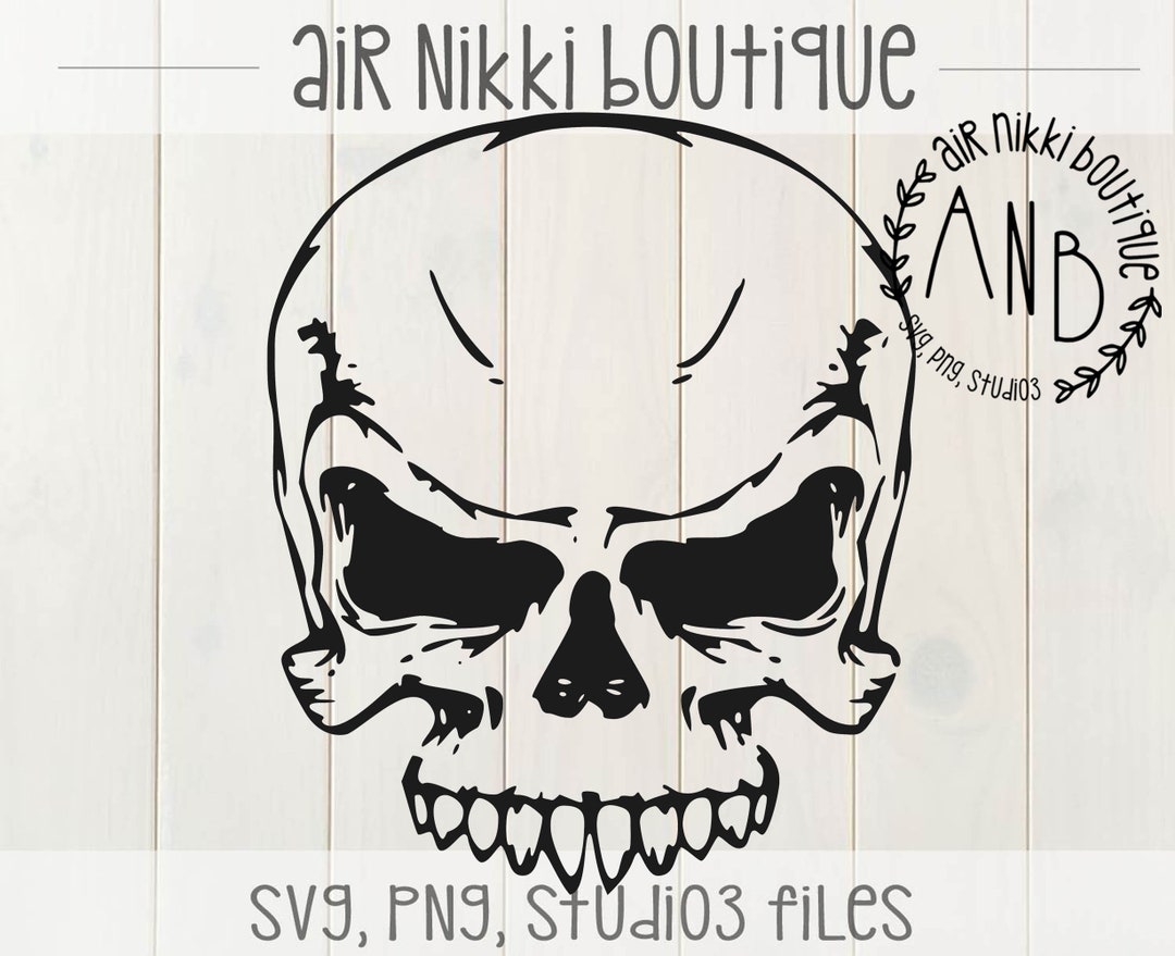 Skull SVG, PNG, DXF, Studio 3 Files, Instant Download - Etsy