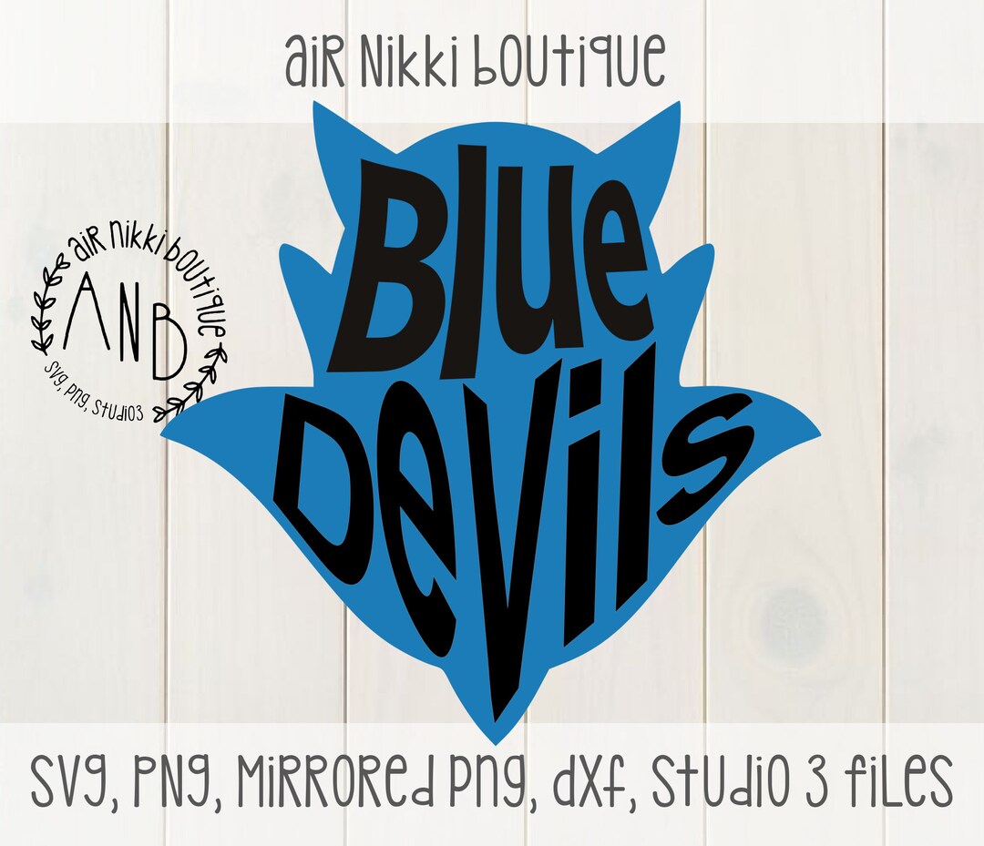 Red Devils SVG, PNG, DXF, Mirrored Png, Studio 3 Files, Instant ...