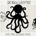 Octopus With Eyes, SVG, PNG, DXF, Mirrored Png, Studio 3 Files, Instant ...