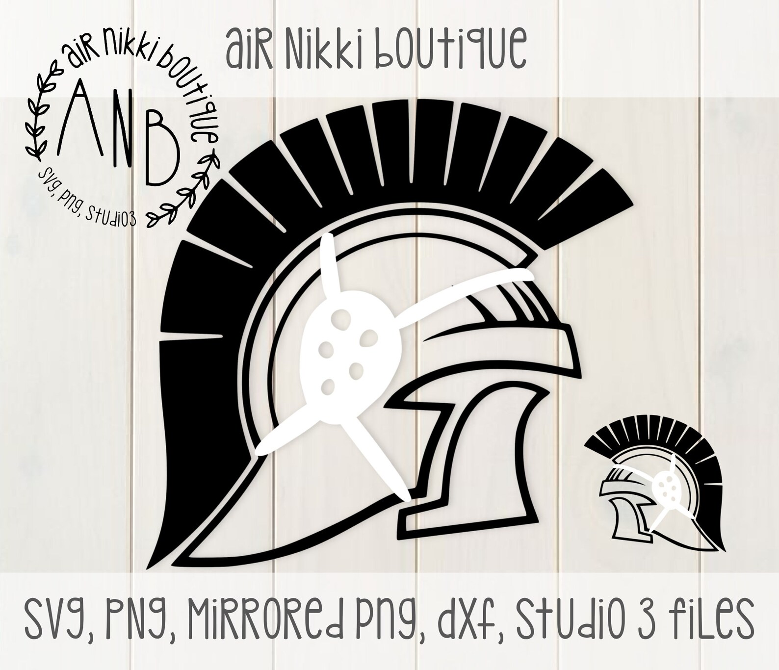 Trojan With Wrestling Headset, SVG, PNG, DXF, Studio 3, Mirrored Png ...