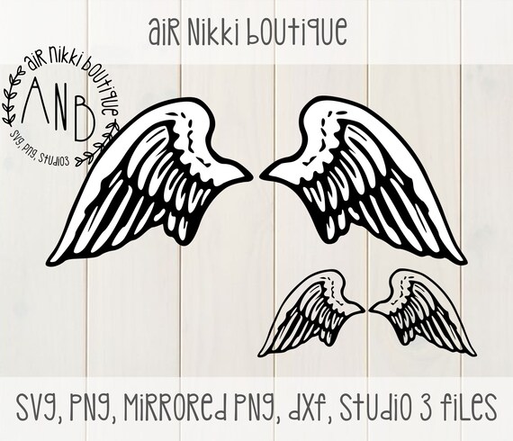 Wings SVG PNG DXF Studio 3 Files Instant Download | Etsy