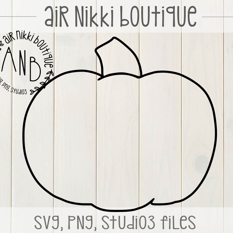 Pumpkin Outline Svg - Etsy