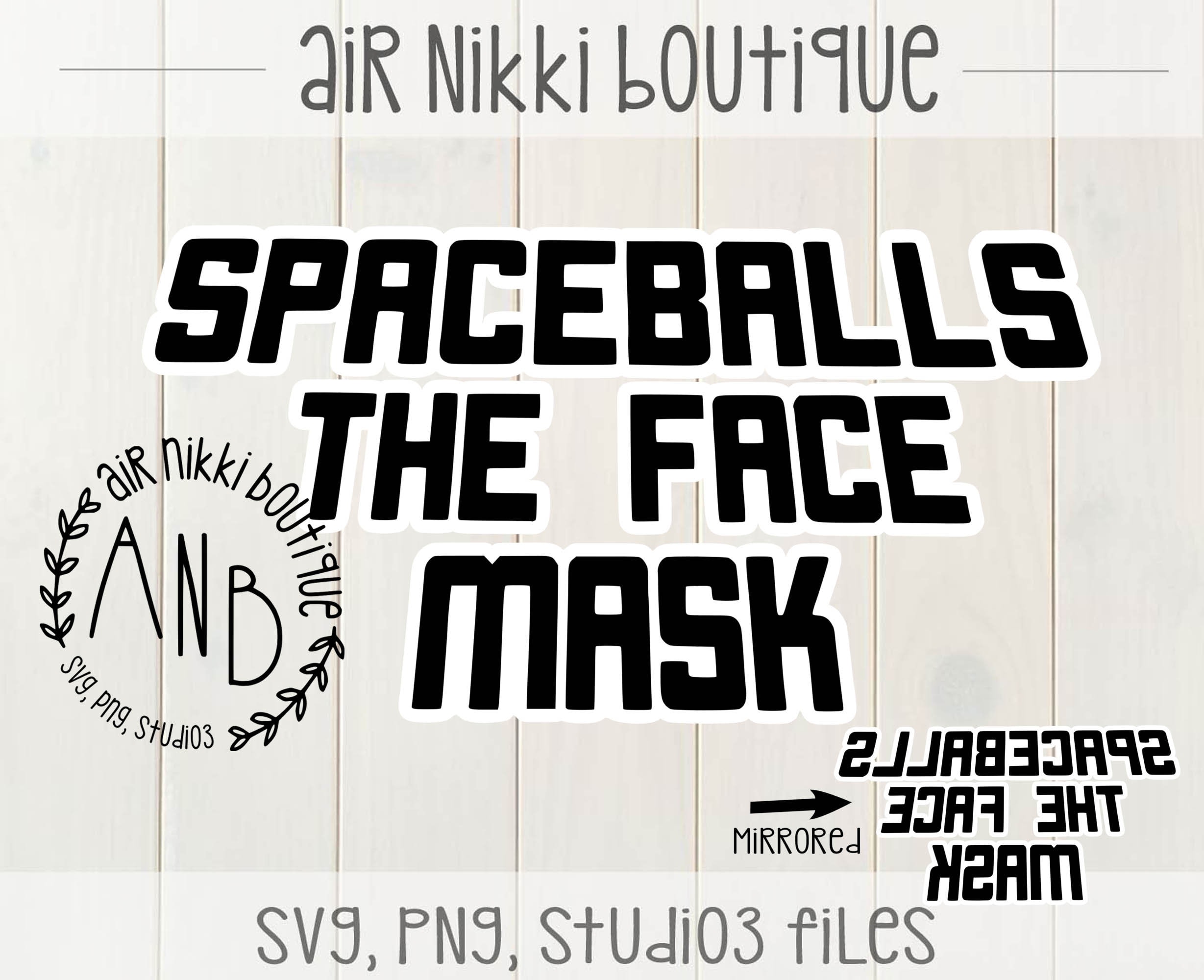 Spaceballs the Face Mask Layered SVG PNG Studio3 Mirrored | Etsy