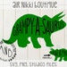 Grampy-a-saurus, Dinosaur, Triceratops, SVG, PNG, Studio3, Mirrored Png ...