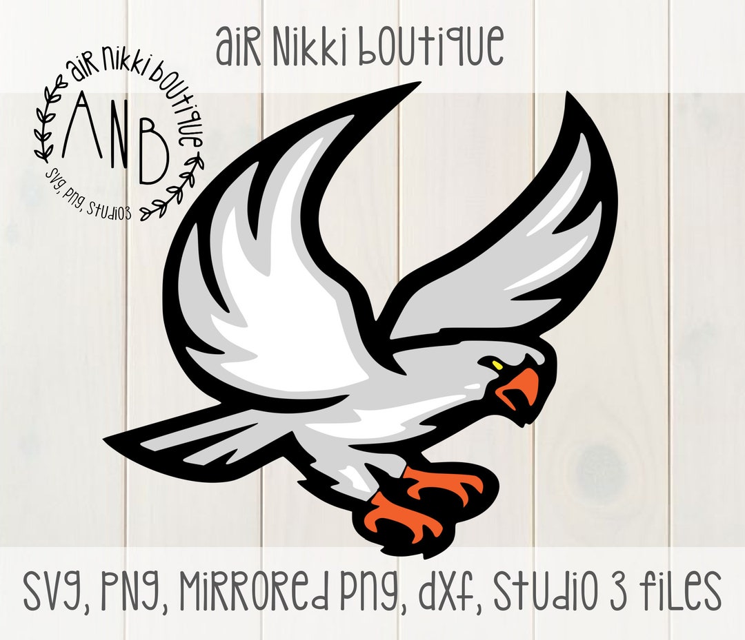 Falcon SVG, PNG, DXF, Studio3 Files, Instant Download, Bird, Mirrored ...