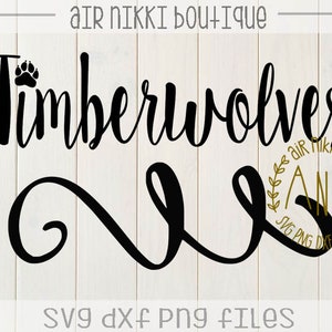 Timberwolves, Paw Print SVG, PNG, DXF Files, Instant Download - Etsy
