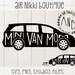 Mini Van Mom SVG, PNG, DXF, Studio 3, Mirrored Png Files, Instant ...
