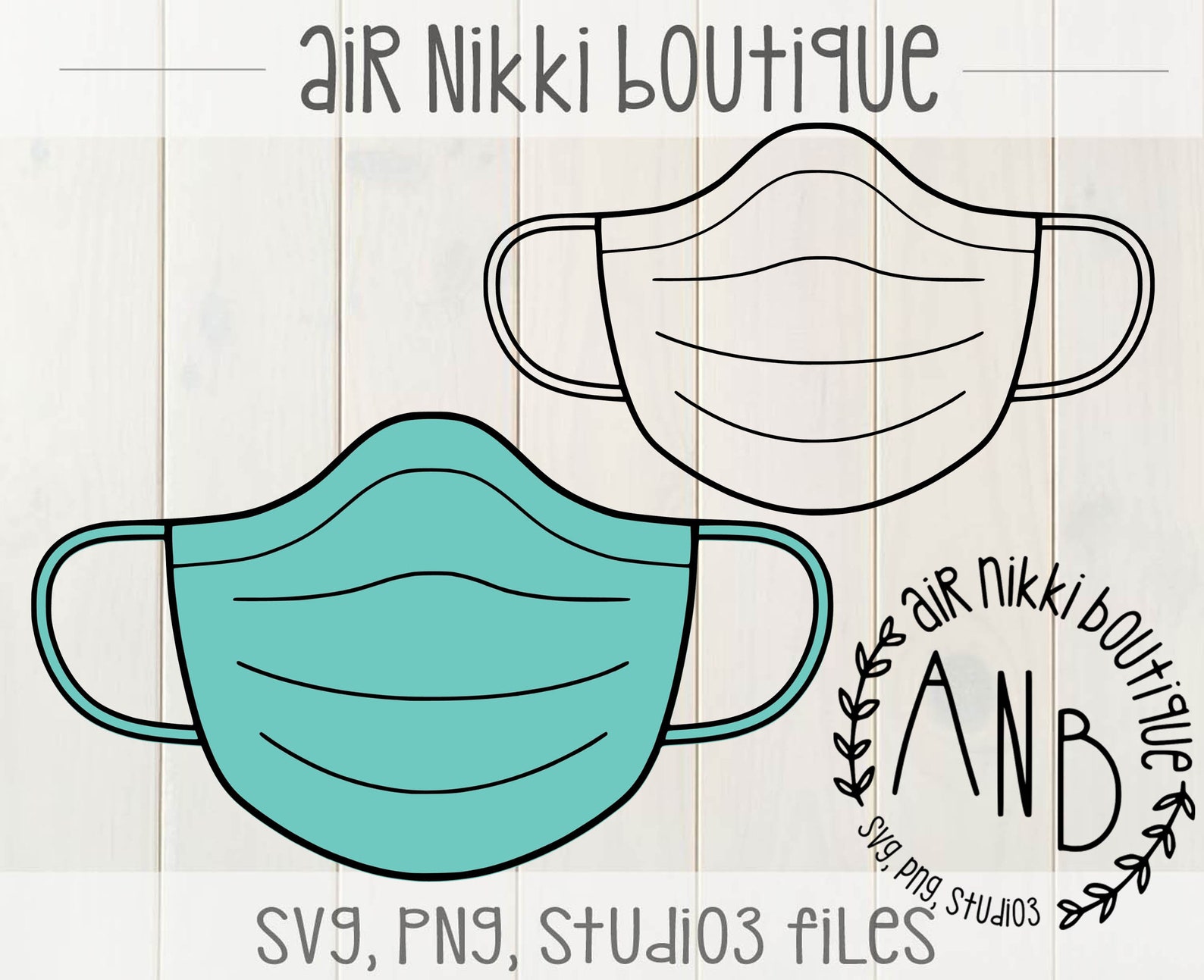 Face Mask Layered SVG PNG Studio3 Mirrored Png Files | Etsy