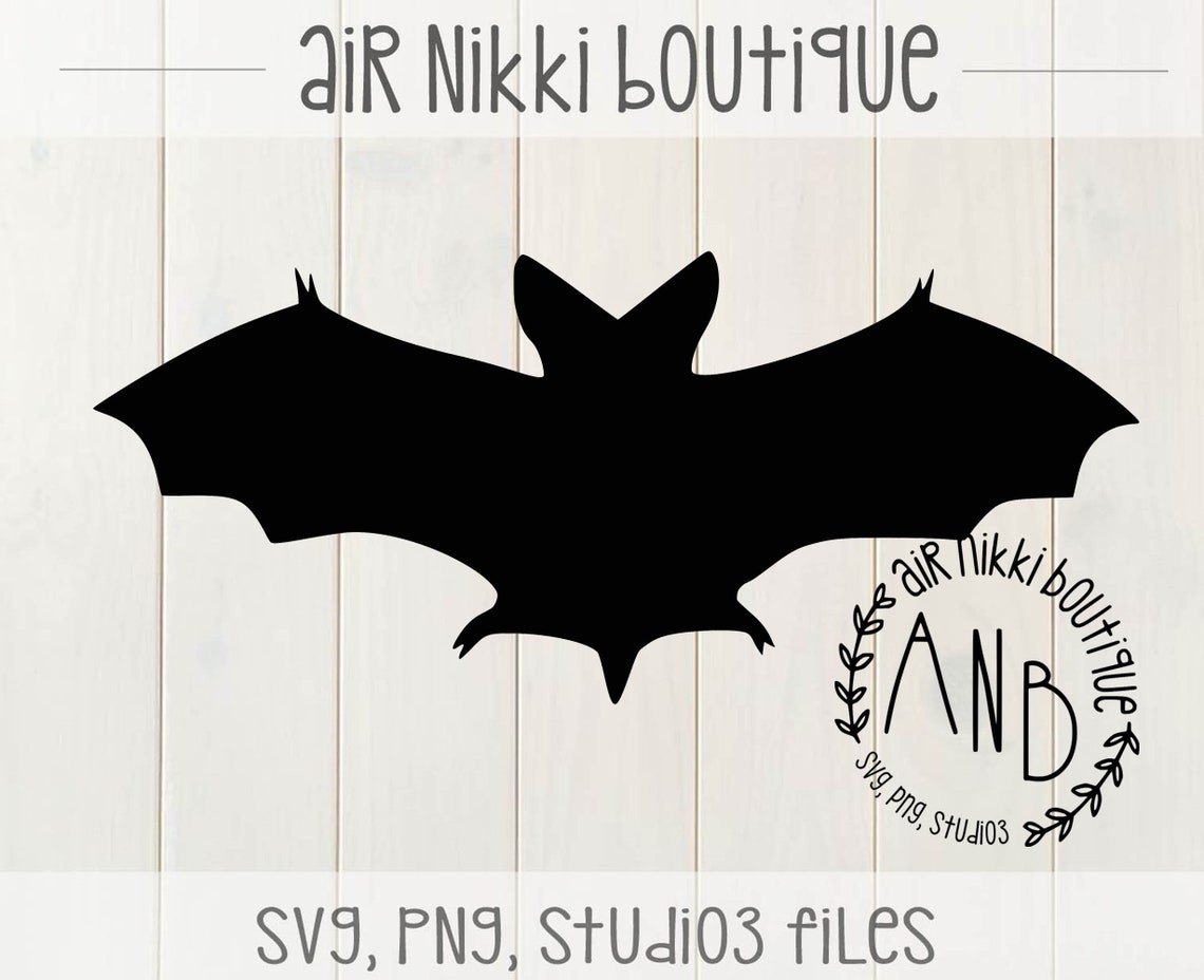 Bat SVG PNG DXF Studio 3 Files Instant Download - Etsy