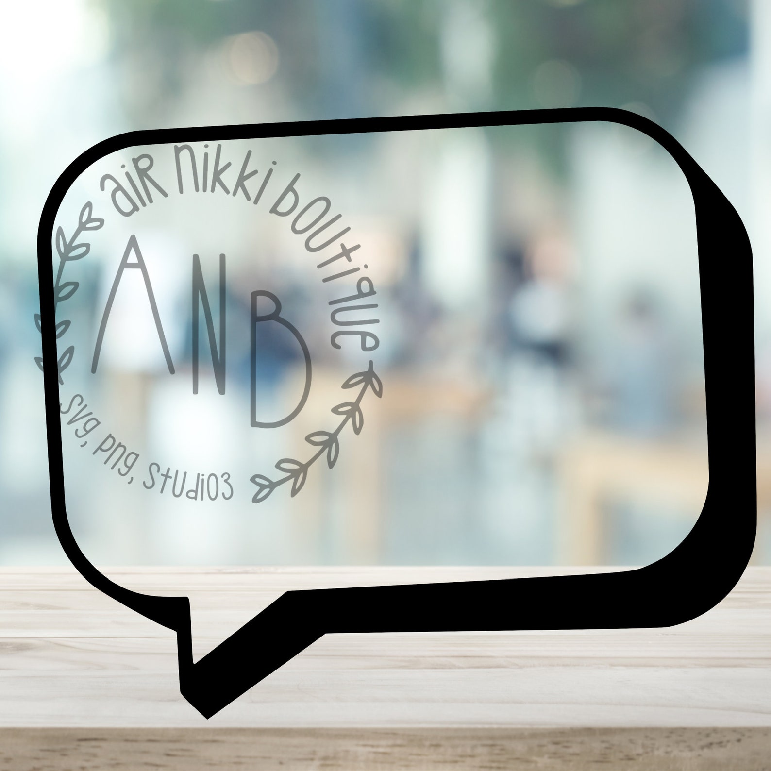 Speech Bubble Word Bubble SVG PNG DXF Studio3 Files - Etsy