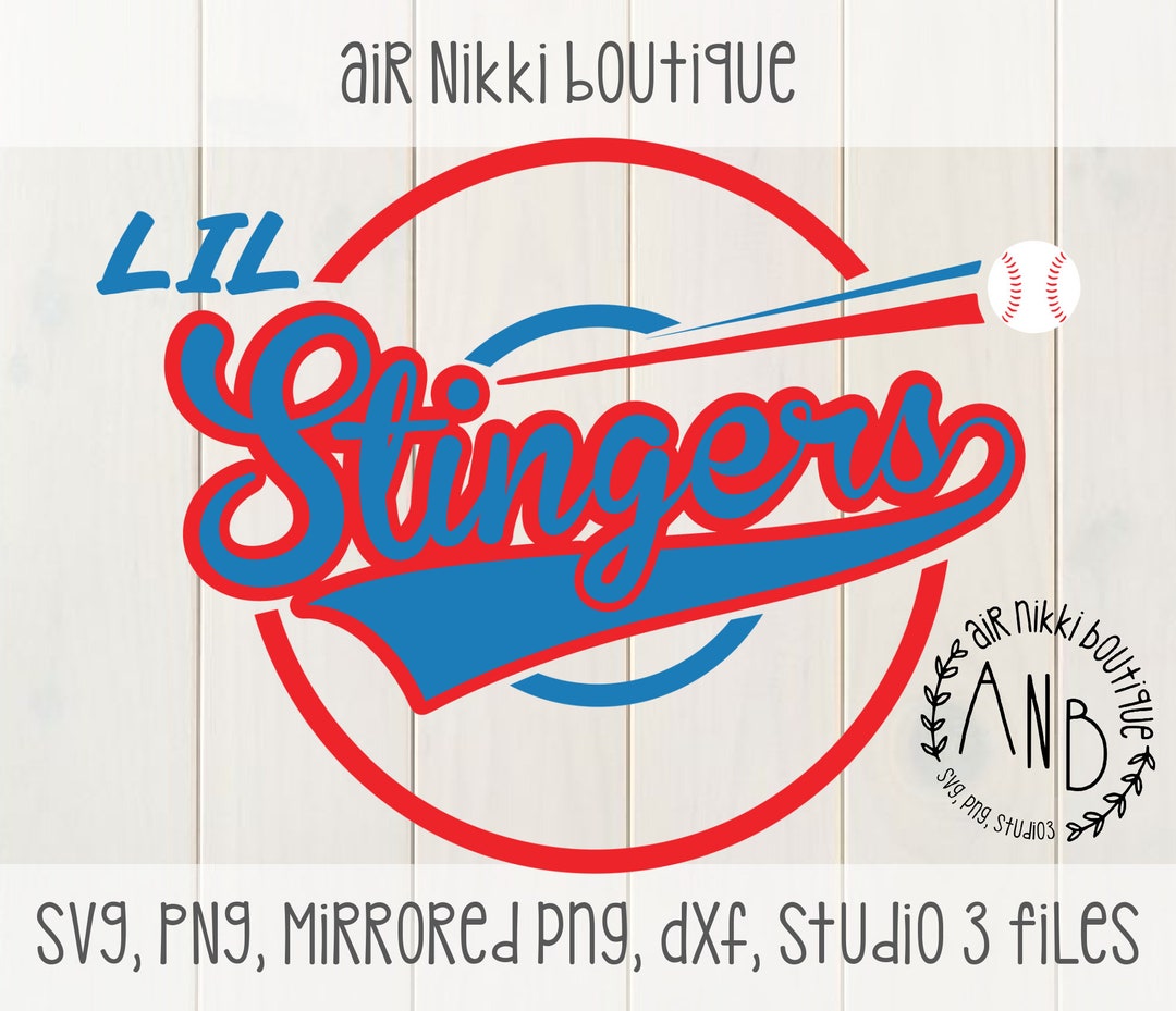 Lil Stingers, Baseball, Team, Shirt, SVG, PNG, DXF, Studio 3 Files ...