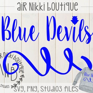 Blue Devils, SVG, PNG, Studio3 Files, Instant Download - Etsy