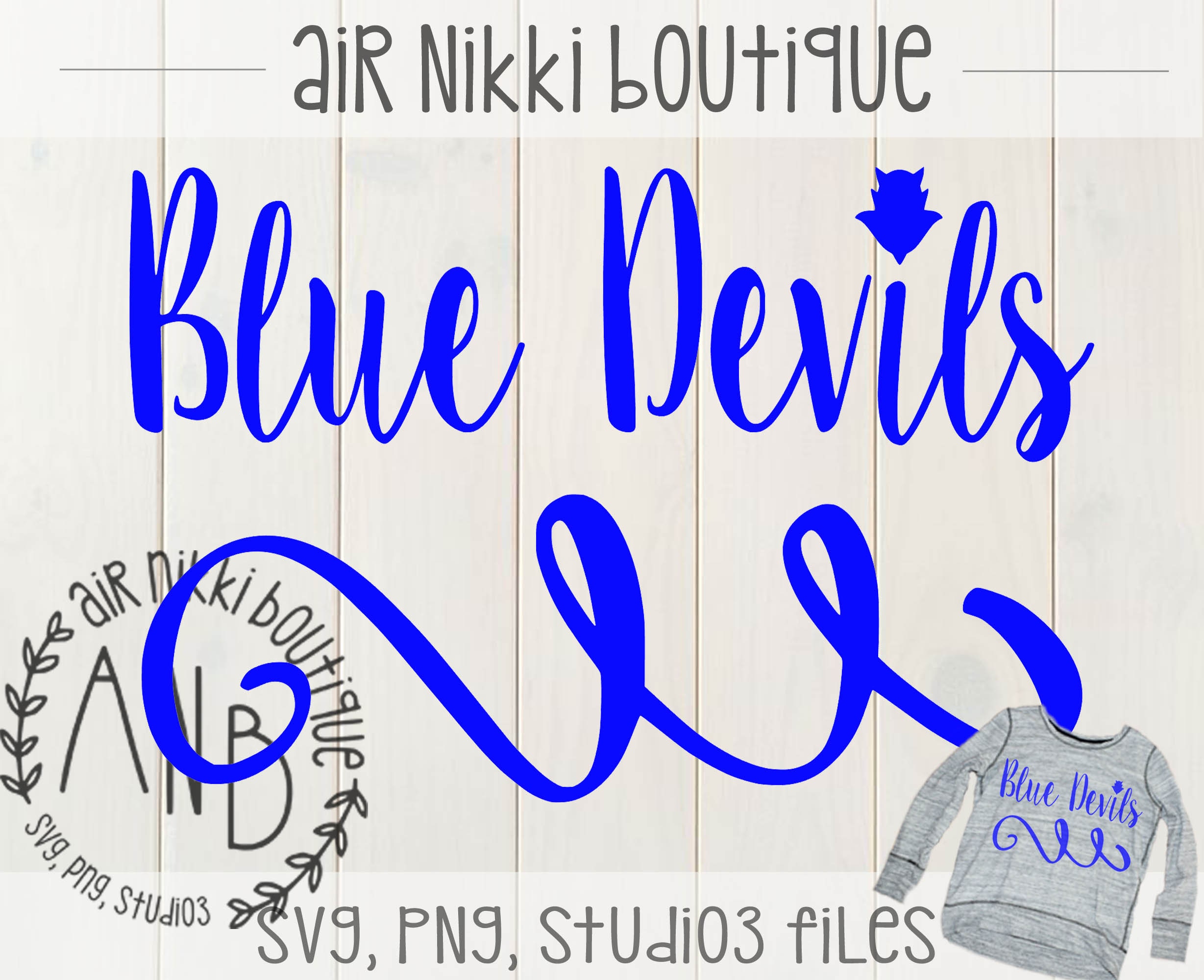Blue Devils SVG PNG Studio3 Files Instant Download | Etsy