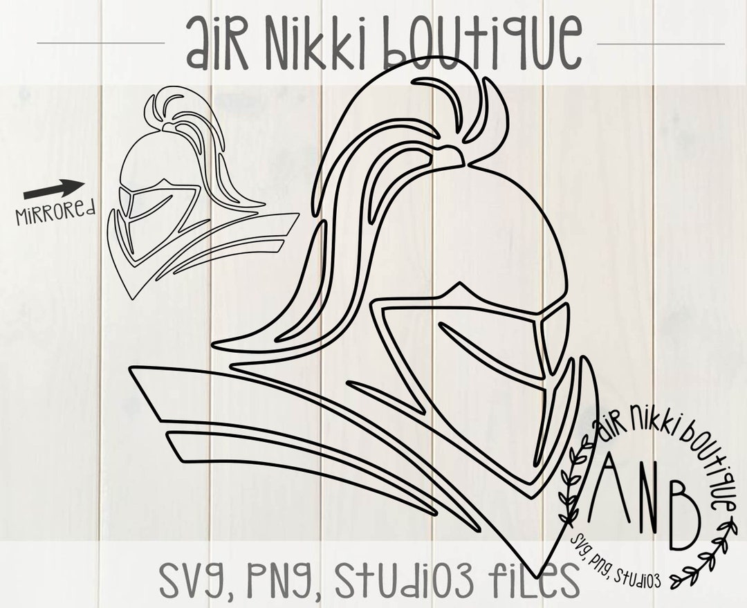 Knight Outline SVG, PNG, Studio 3, Mirrored Png Files, Instant Download ...