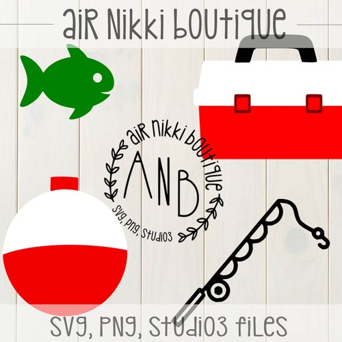 Fishing Pack Bobber Fish Fishing Pole Tackle Box - Etsy