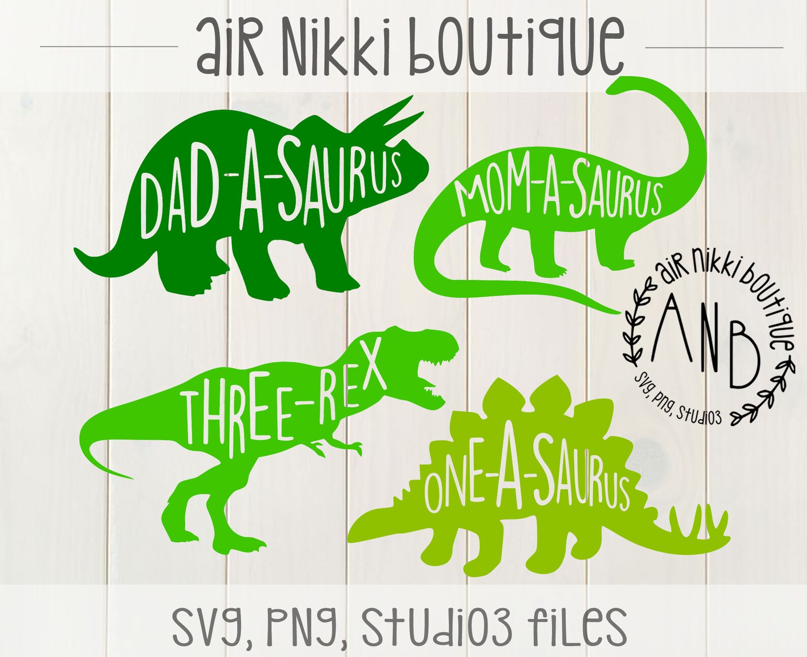 Three Rex One A Saurus Mom A Saurus Dad A Saurus 3rd Etsy