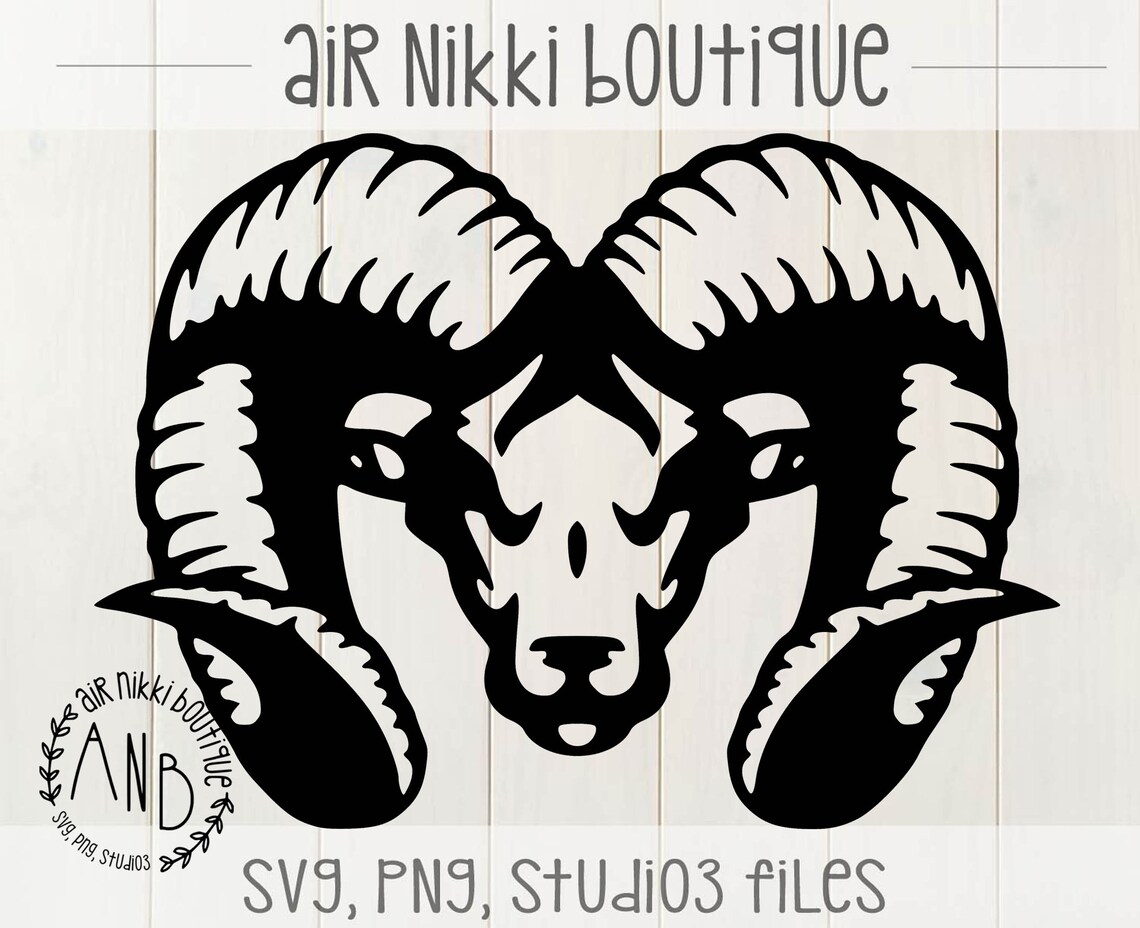 Ram SVG PNG DXF Studio 3 Files Instant Download | Etsy