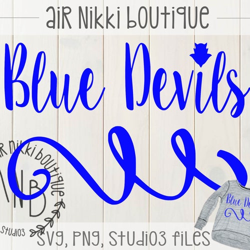 Blue Devils SVG PNG Studio3 Files Instant Download | Etsy