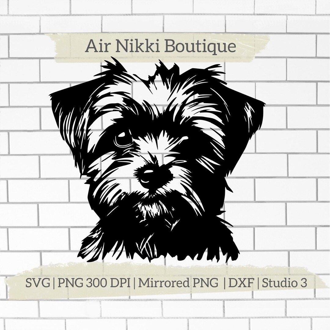 Morkie Terrier Yorkie SVG PNG Studio 3 Files Instant Download Design ...