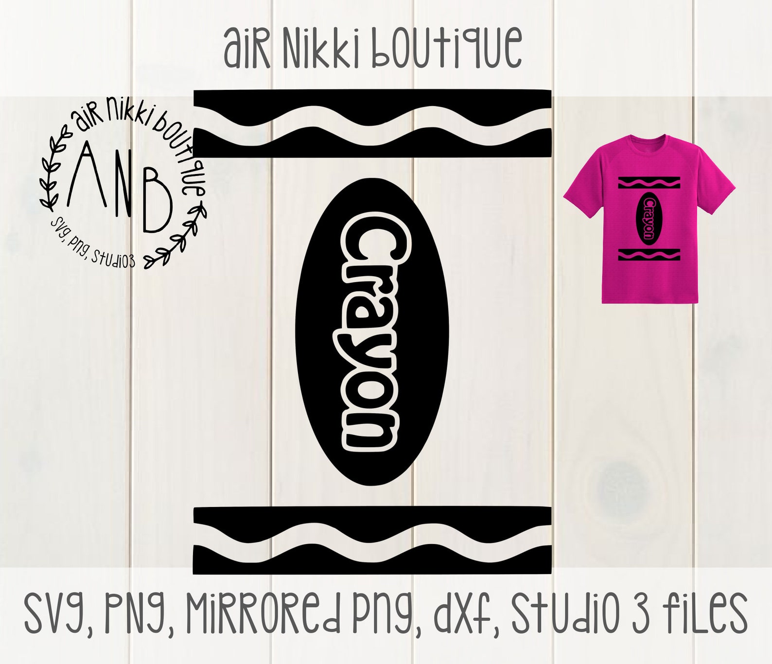 Crayon, Make Your Own, Crayon Shirt Costume, Dress Up, SVG, PNG, Studio 3 Files, Mirrored Png ...